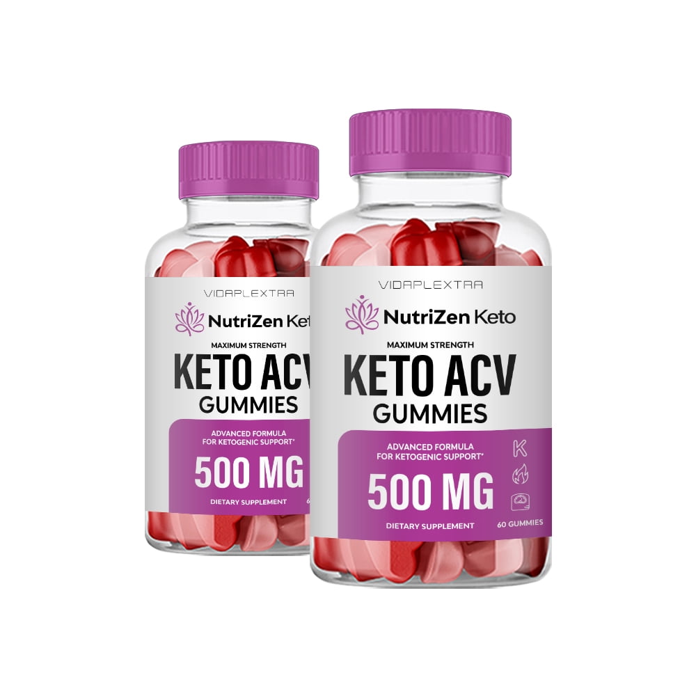 (2 Pack) NutriZen - NutriZen Keto Apple Cider Vinegar Gummies - Walmart.com