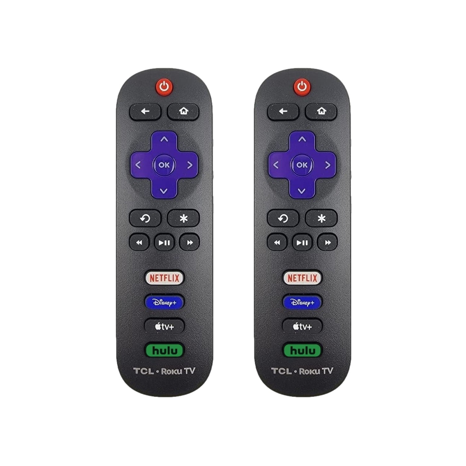2 Pack - OEM Replacement Remote Control fit for All TCL Roku Smart TVs ...