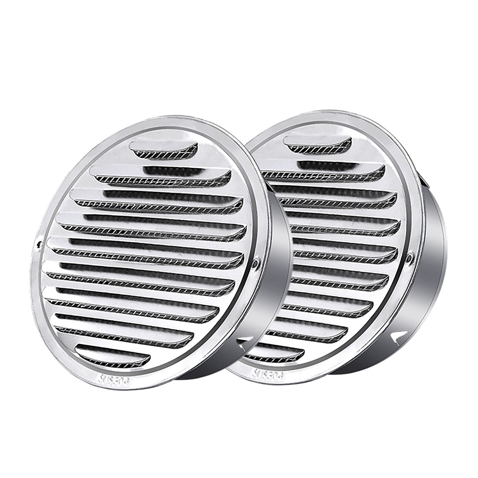 2 Pack Of Stainless Steel Air Vents PartsExtra Louvered Grille Cover ...