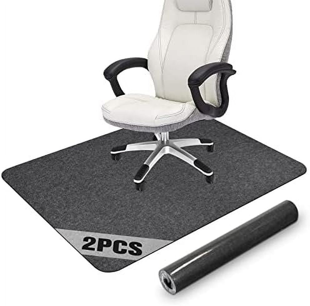 2 Pack Office Chair Mat for Hardwood Floor, 55"x35" Computer Chair Mat ...