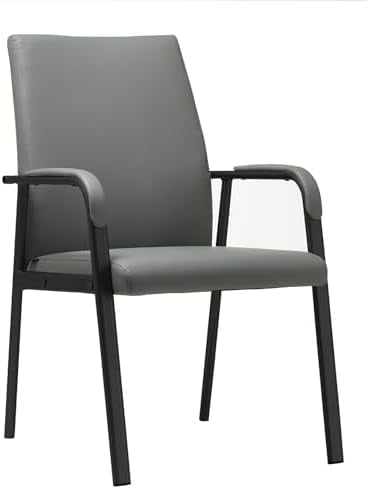 2 Pack Office Guest Reception Chair 600 lbs Capacity Leather Conference ...