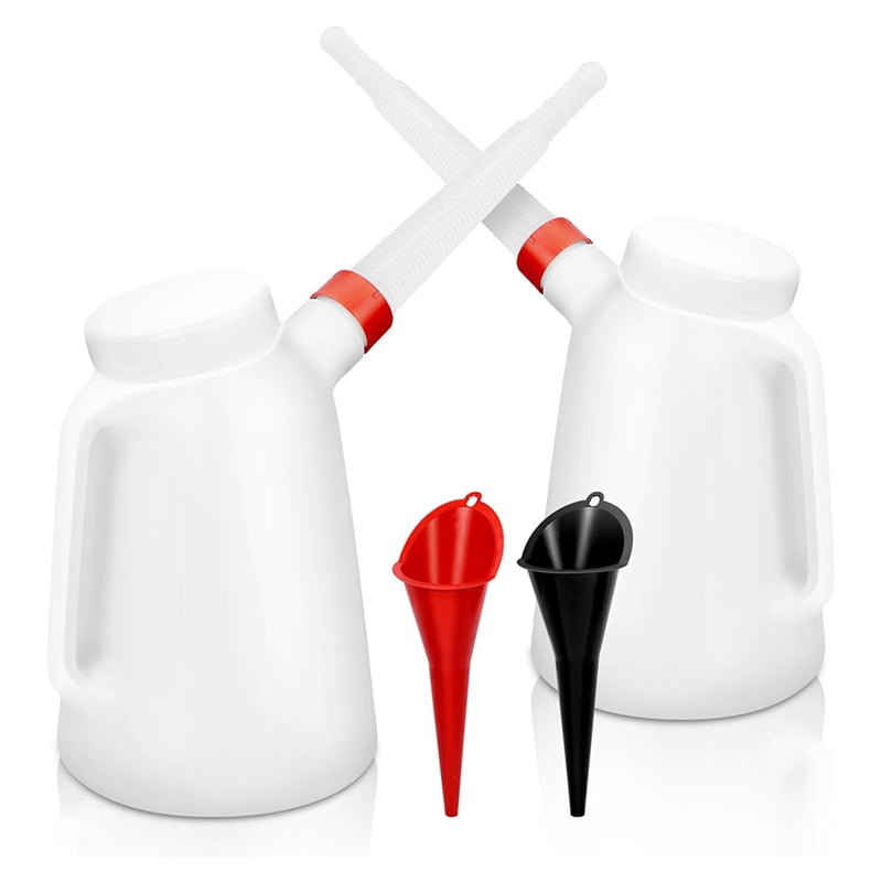 2 Pack Oil Quantity Container 5 Quart Car Oil Dispenser Motor with Lid ...