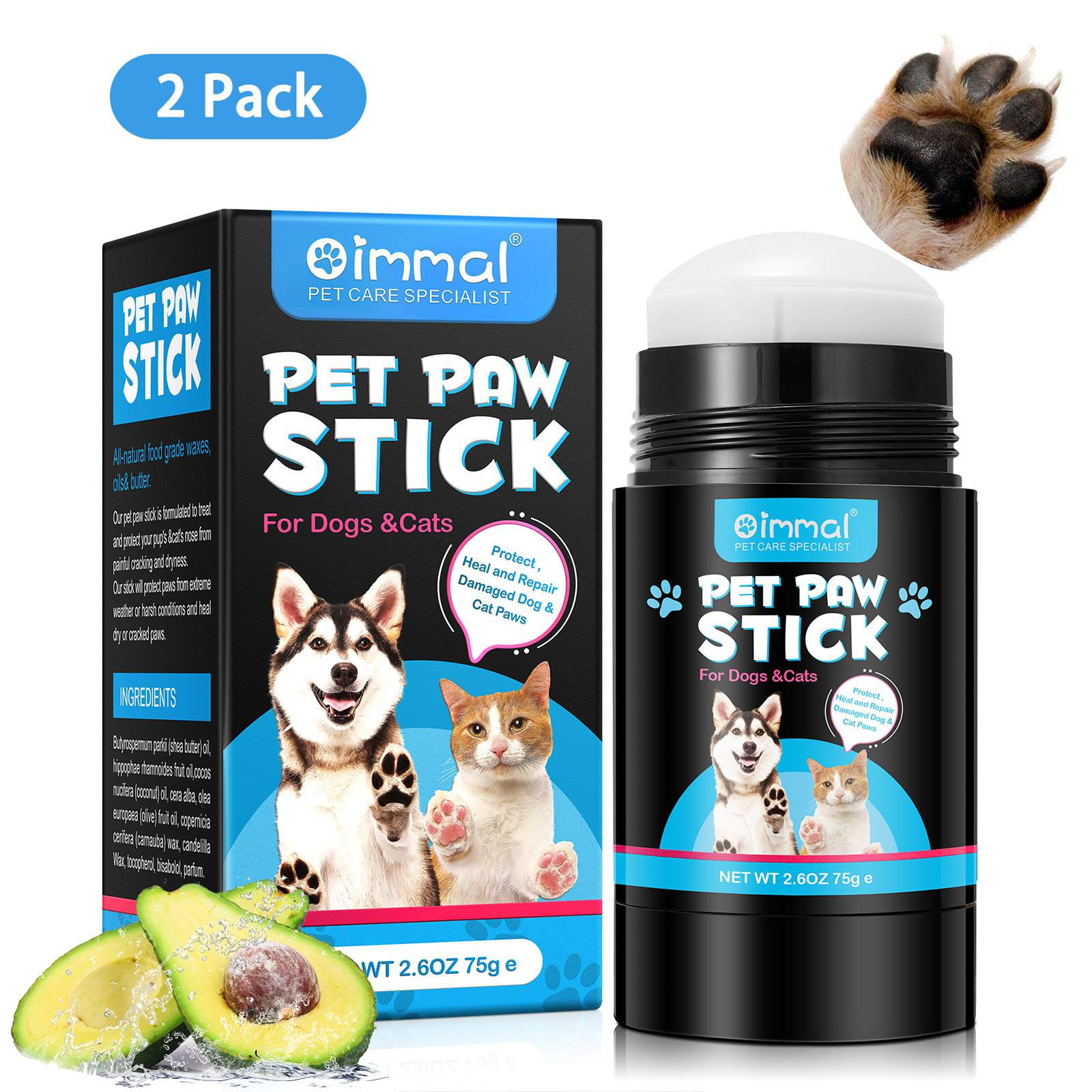 (2 Pack)Oimmal Snout Soother - Dog Nose Balm, Travel Stick, Dog Balm ...
