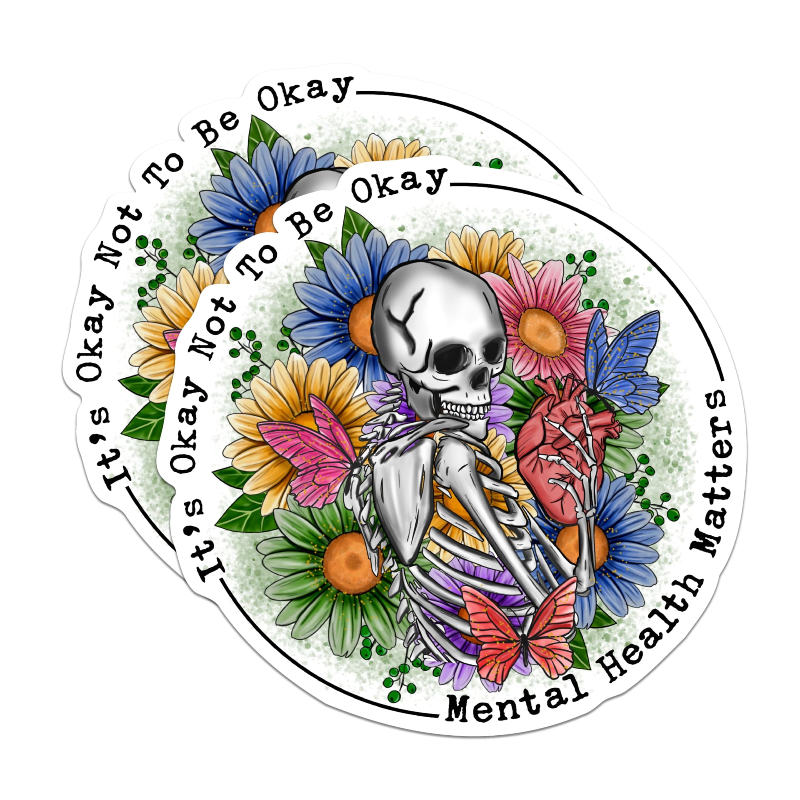 (2 Pack) It's Okay Not to Be Okay Magnets - Mental Health Matters ...