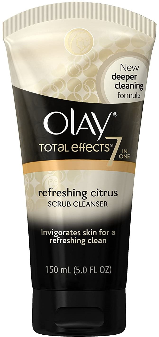 2 Pack - Olay Total Effects Refreshing Citrus Scrub Face Cleanser, 5.0 ...