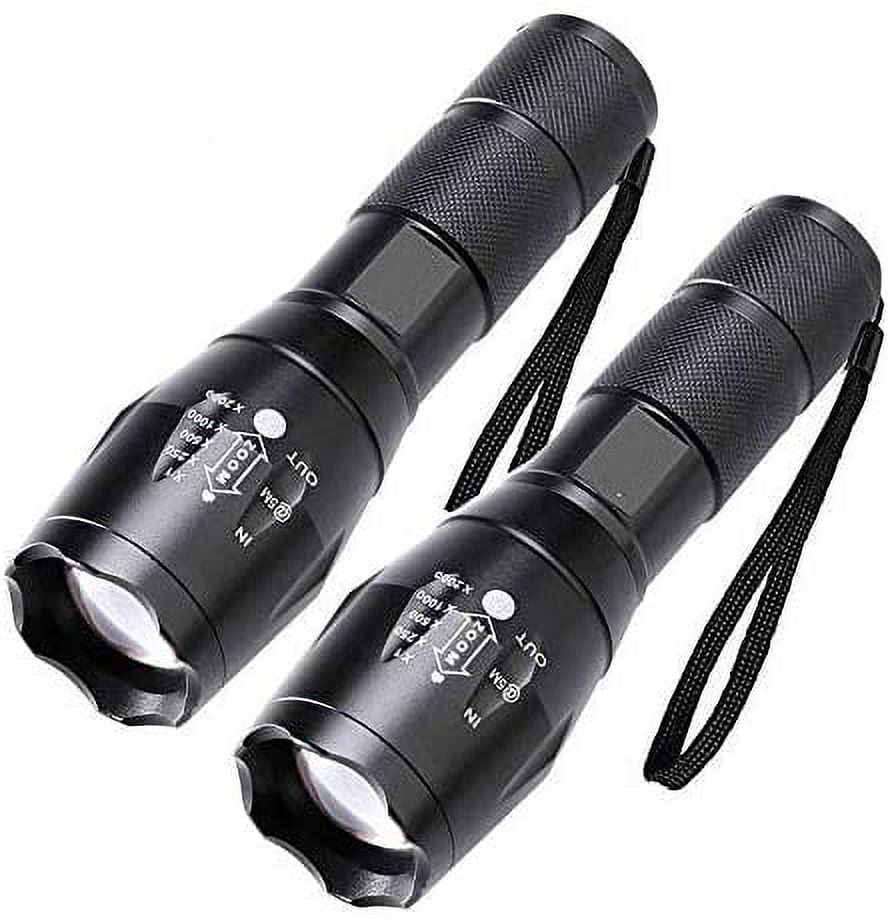 2 Pack One Mode Led Flashlights, Super Bright 1200 Lumen Resistant ...