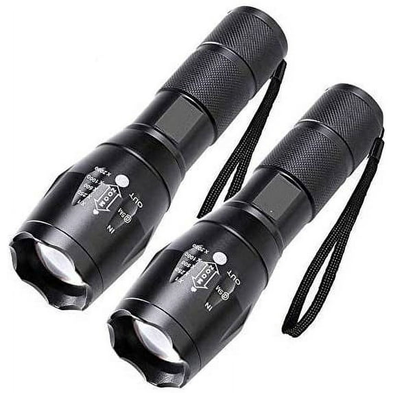 2 Pack One Mode Led Flashlights, Super Bright 1200 Lumen Resistant ...