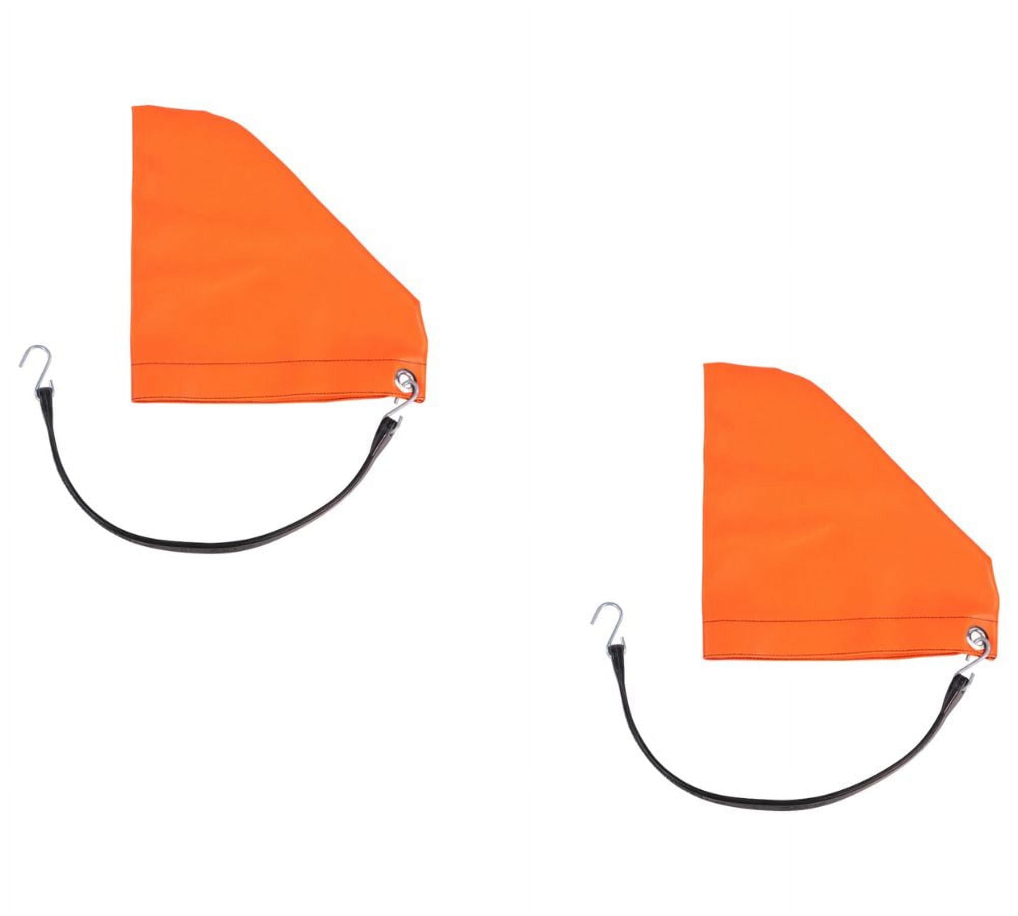 (2 Pack) Orange 7" Turbo Saver Exhaust Cover & 21" Rubber Snap Tie w ...