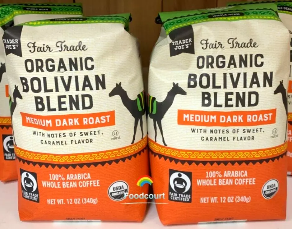 2 Pack Organic Fair Trade Bolivian Blend Coffee Beans - 12 OZ Each ...