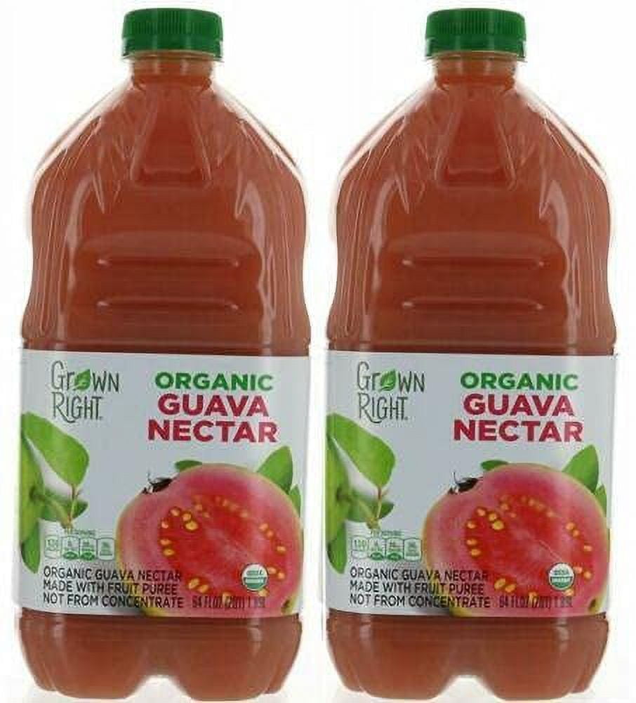 Grown Right, Organic Guava Nectar Juice, 2 Pack 64 FL OZ Each - Walmart.com