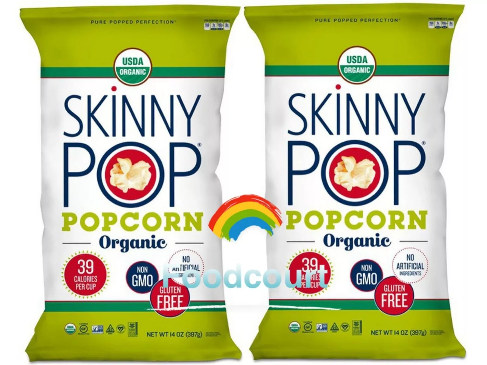 2 Pack Organic Original Popcorn - 14 OZ Each, 28 OZ Total, Non-GMO ...