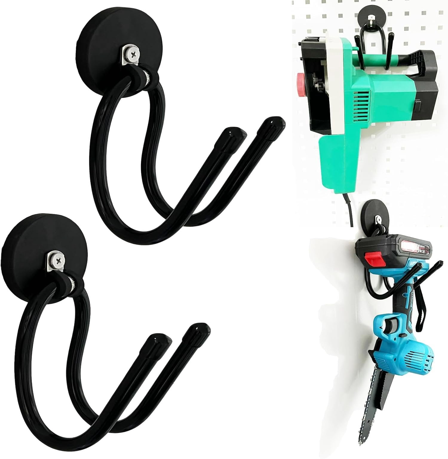 2 Pack Organizer Holder,Heavy Duty Garage Hook,RV Workshop Tool Box ...