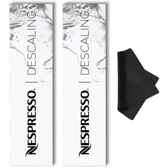 2 Pack - Original Nespresso Descaling Kit - Cleaning Solution for All ...