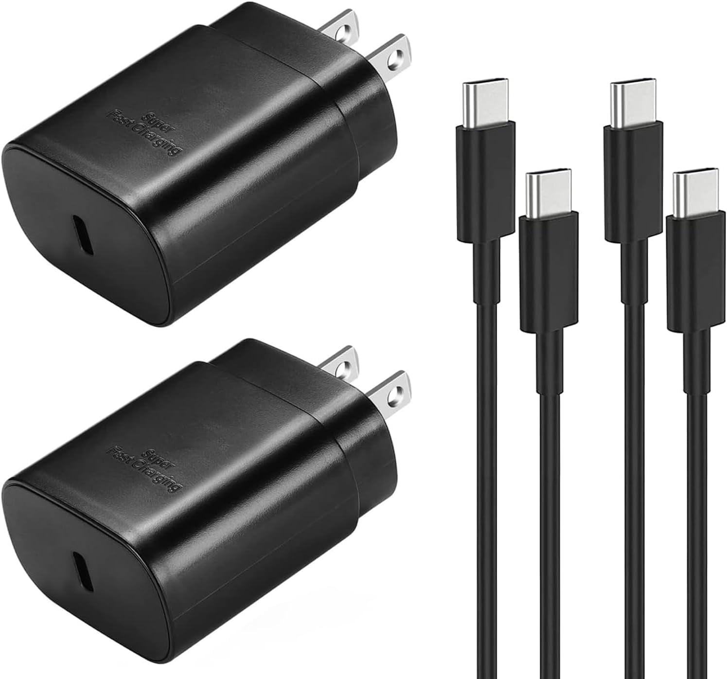 2 Pack Original Super Fast Adaptive Wall Adapters 25W Charger for ...