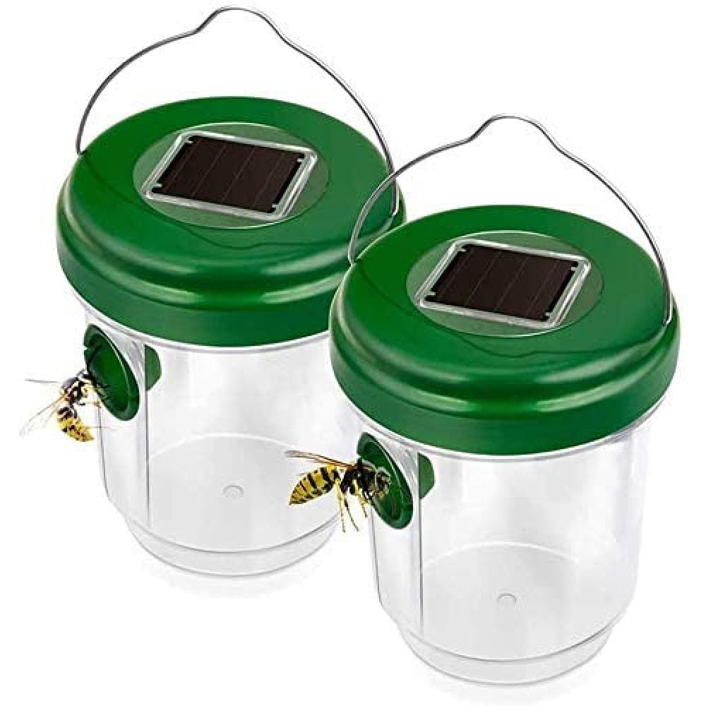 2-Pack Outdoor Carpenter Bee, Yellow Jacket & Wasp Trap - Hanging ...