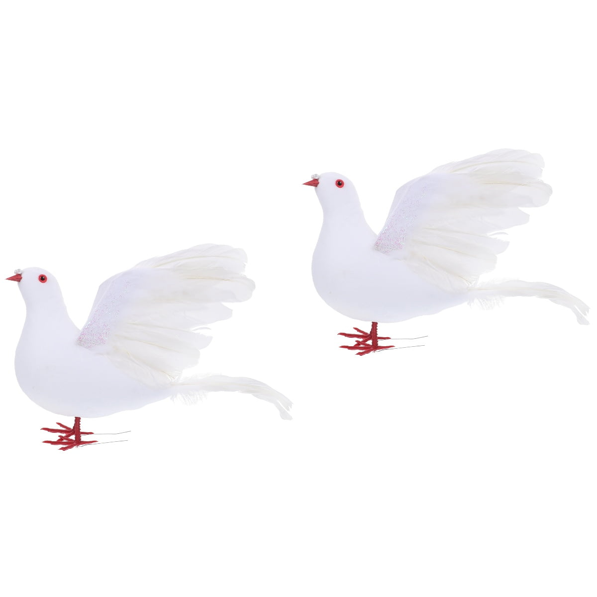2 Pack Outdoor Decor Hummingbird Simulated Dove of Peace Garden ...