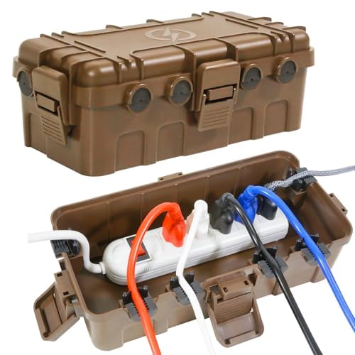 [2 Pack] Outdoor Electrical Box Waterproof, Medium Outdoor Electrical ...