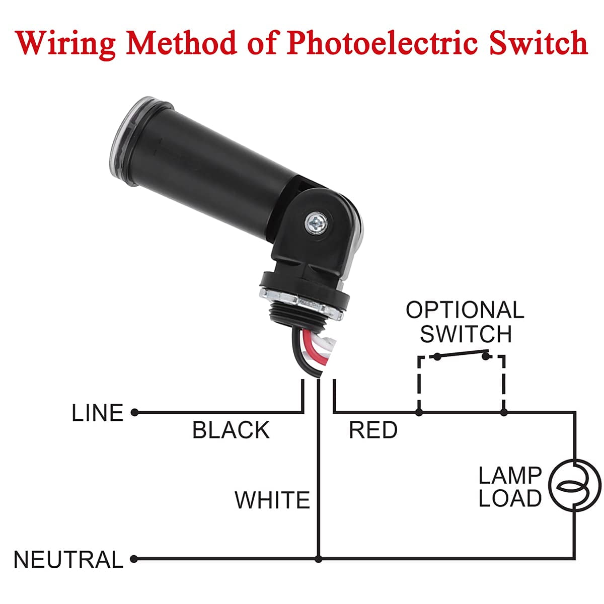 2 Pack Outdoor Photoelectric Sensor,120V AC Photocell Light Sensor ...