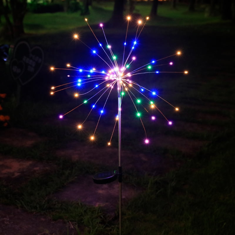 2 Pack Outdoor Solar Lights, Solar Firework Lights, Solar Garden Lights ...