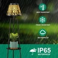 2 Pack Outdoor Solar Lights with Plant Stands, 45.5" Metal Solar Floor ...