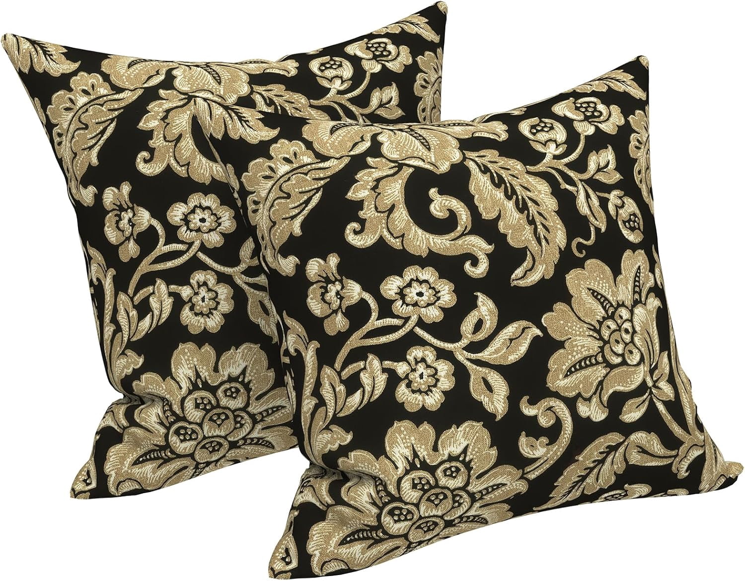 2 Pack Outdoor Throw Pillow Covers for Patio Furniture, 16x16 Inch ...