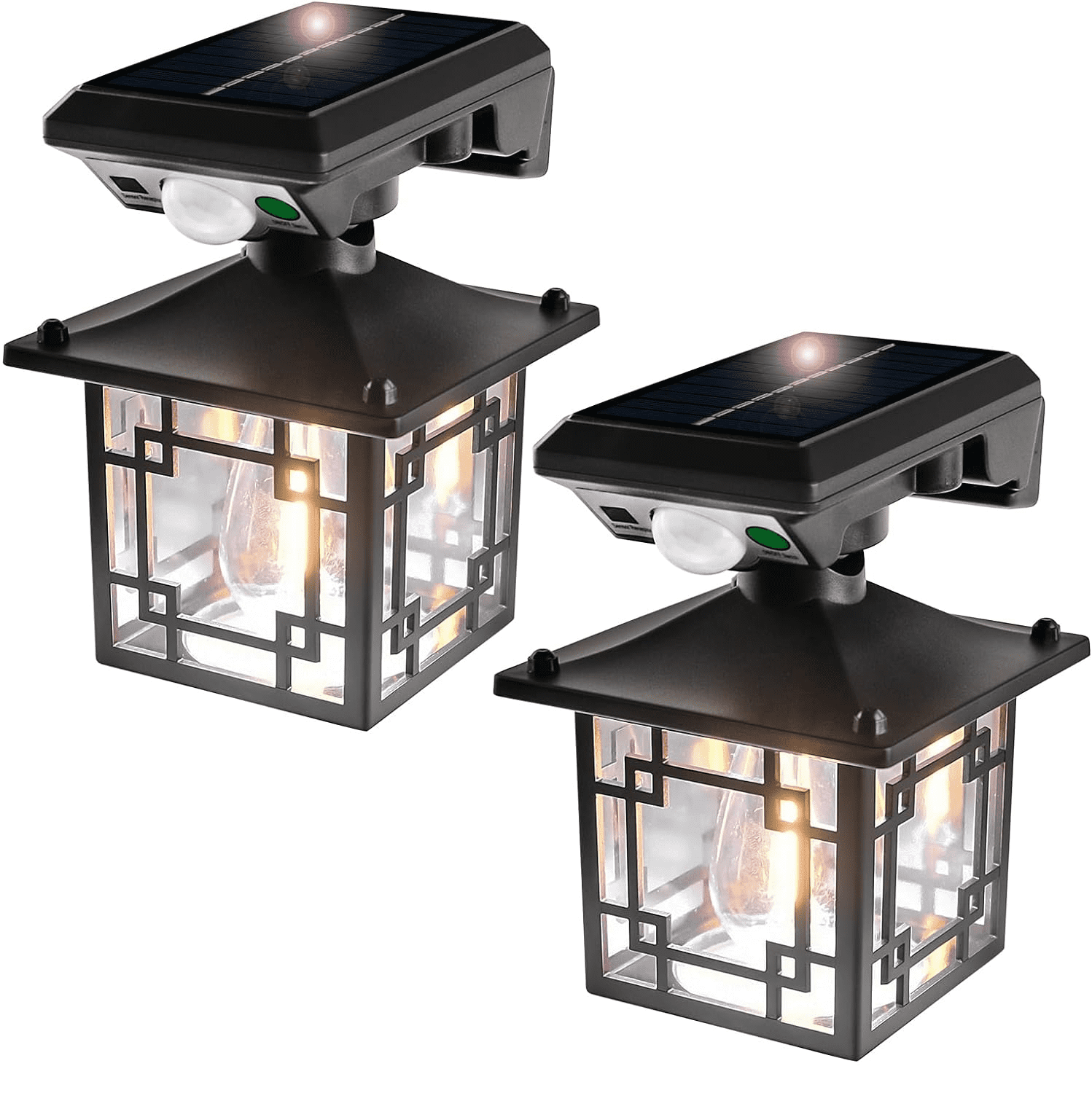 2 Pack Outdoor Wall Light Solar, Motion Sensor Dusk to Dawn Outdoor ...