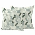 2 Pack Outdoor Waterproof Throw Pillow Covers,Abstract Geometric Light ...
