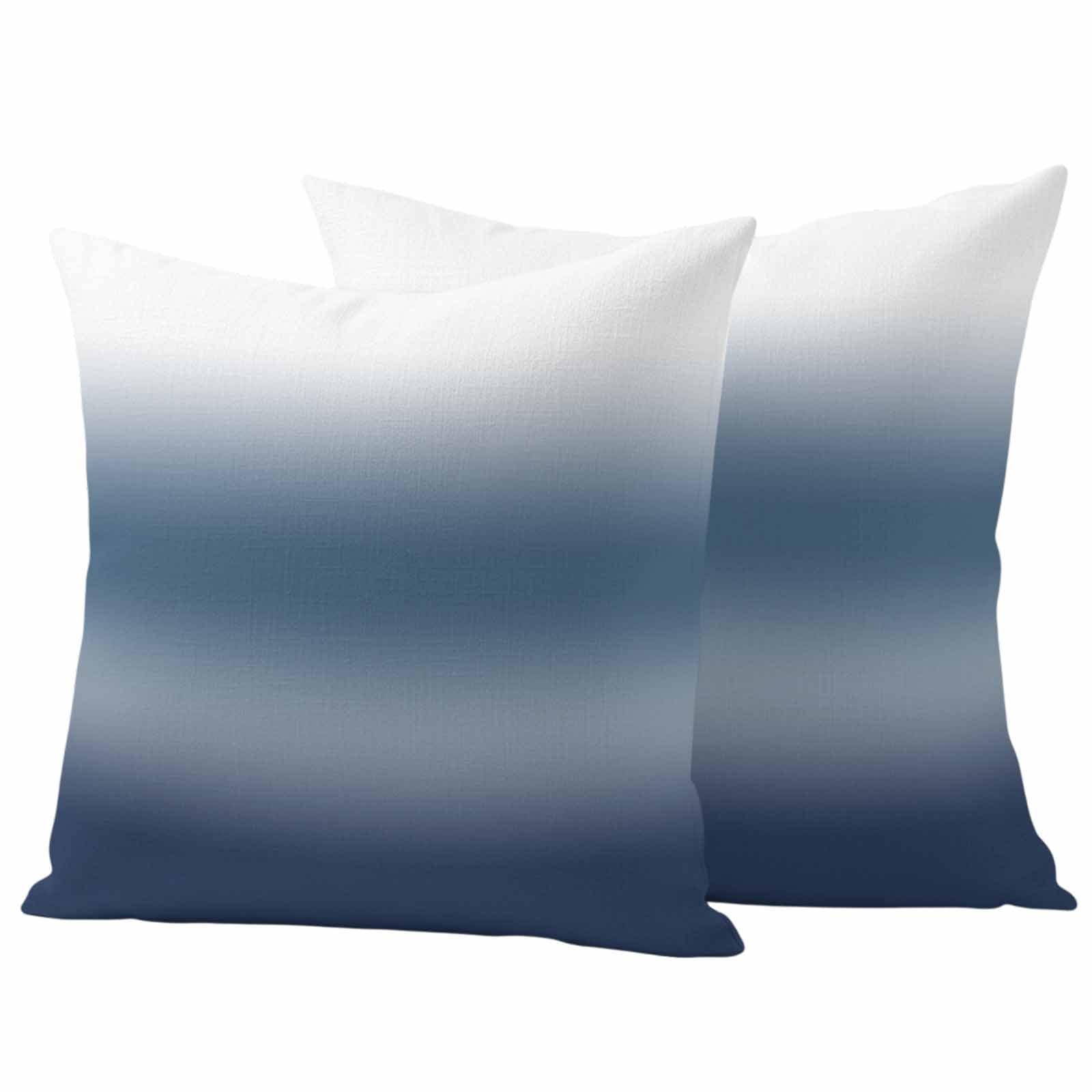 2 Pack Outdoor Waterproof Throw Pillow Covers,Abstract Gradient Blue ...