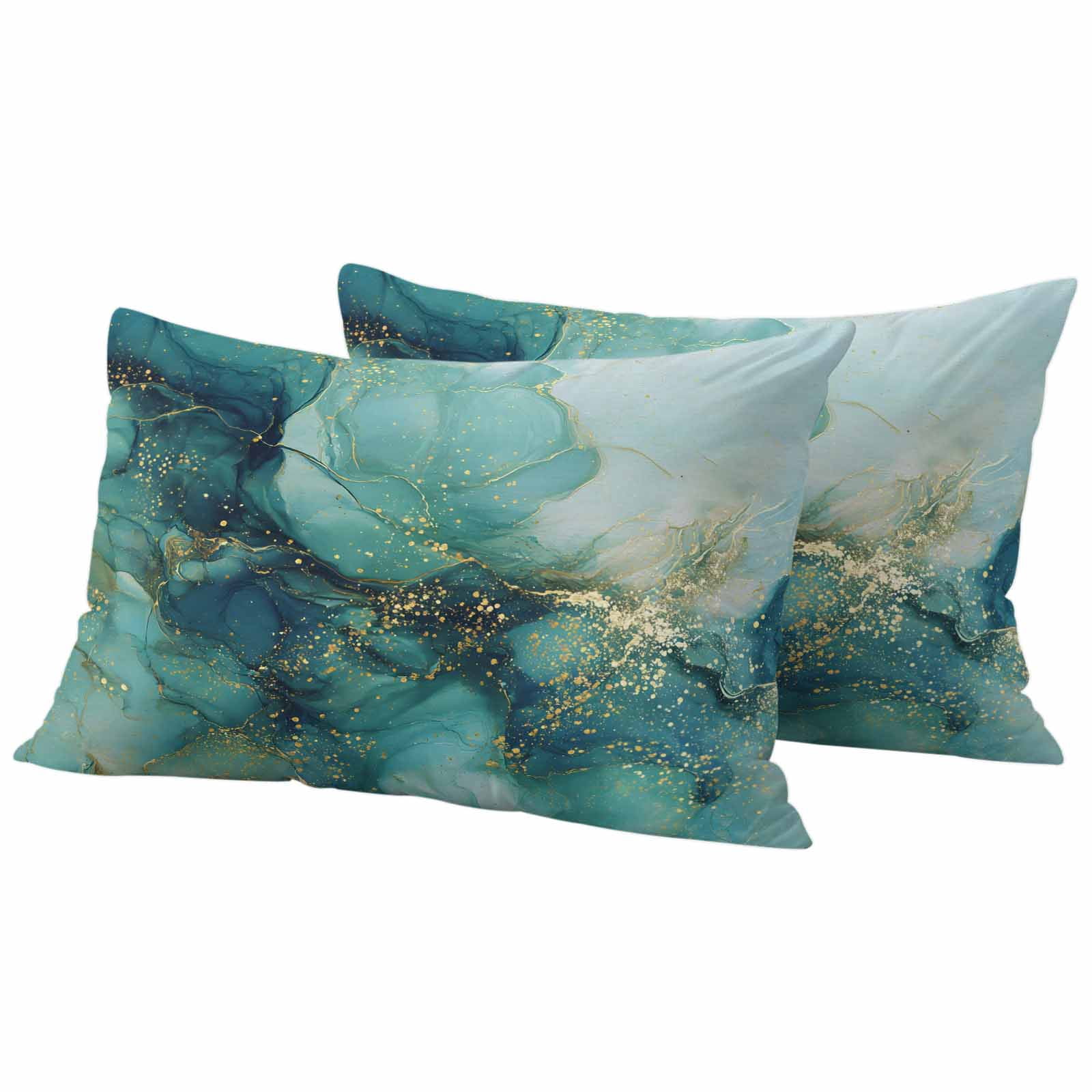 2 Pack Outdoor Waterproof Throw Pillow Covers,Abstract Marble Texture ...