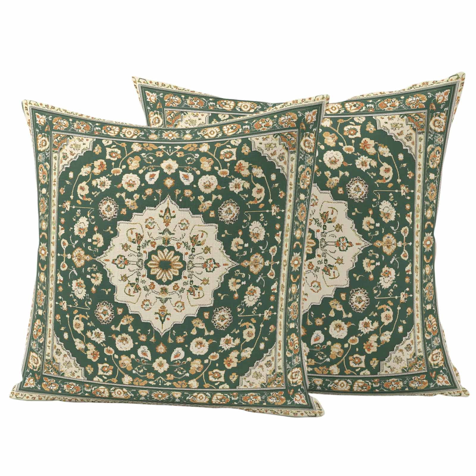 2 Pack Outdoor Waterproof Throw Pillow Covers,Bohemian Vintage Farm ...