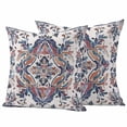 2 Pack Outdoor Waterproof Throw Pillow Covers,Boho Abstract Flower ...