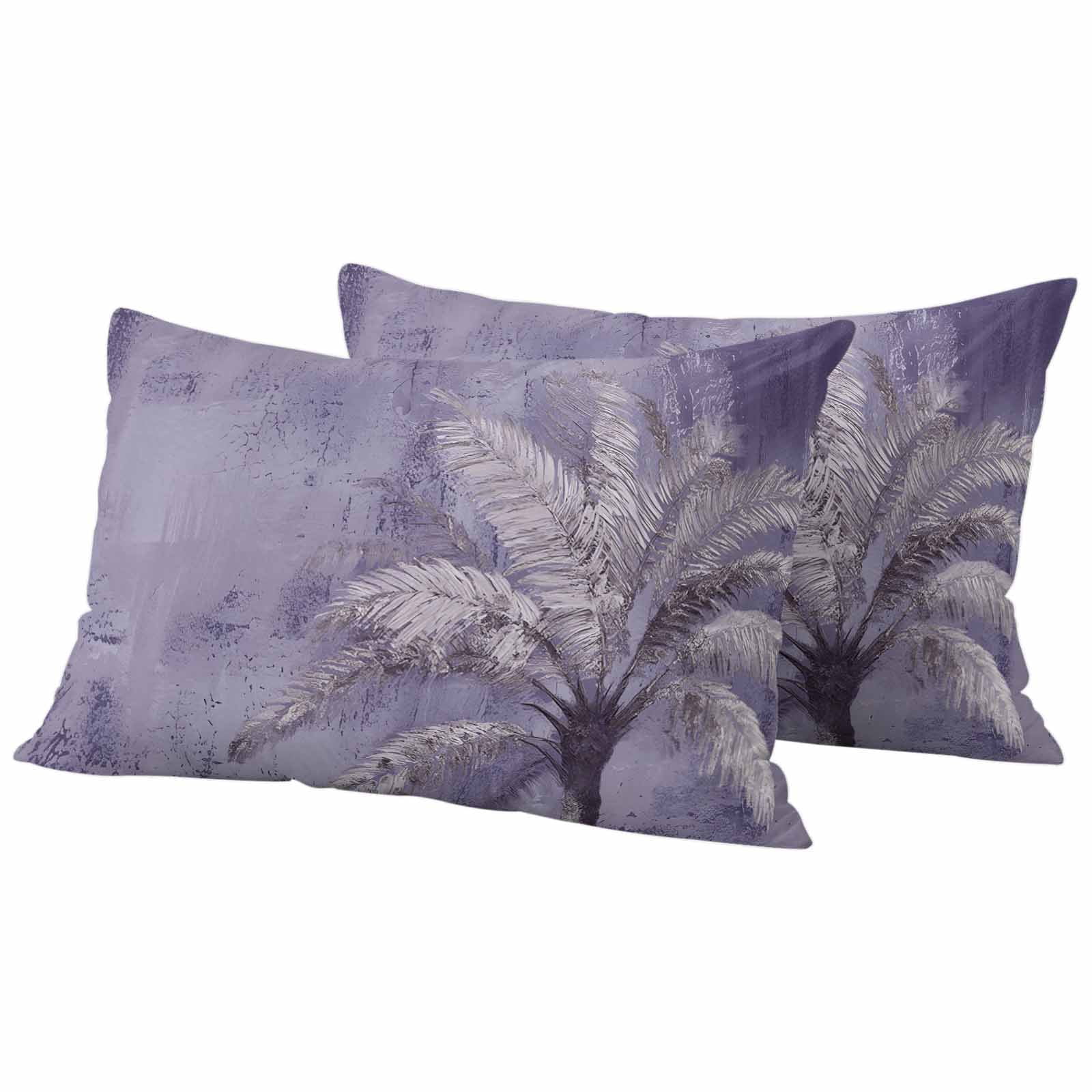 2 Pack Outdoor Waterproof Throw Pillow Covers,Exotic Palm Tree on ...