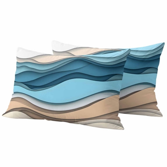 2 Pack Outdoor Waterproof Throw Pillow Covers,Modern Minimalist Water ...