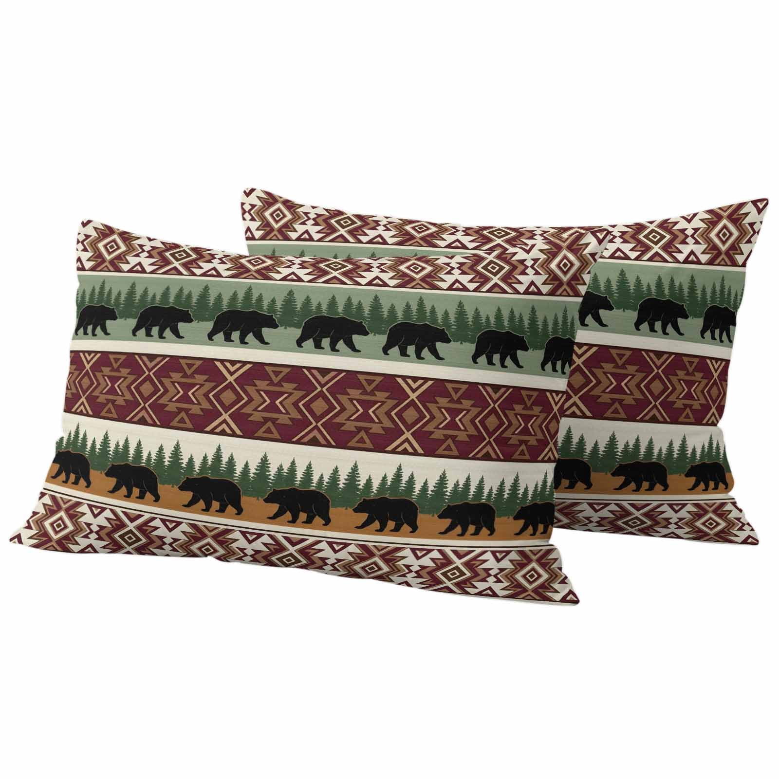 2 Pack Outdoor Waterproof Throw Pillow Covers,Western Farmhouse Tribal ...