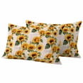 2 Pack Outdoor Waterproof Throw Pillow Covers,Yellow Sunflower Summer ...
