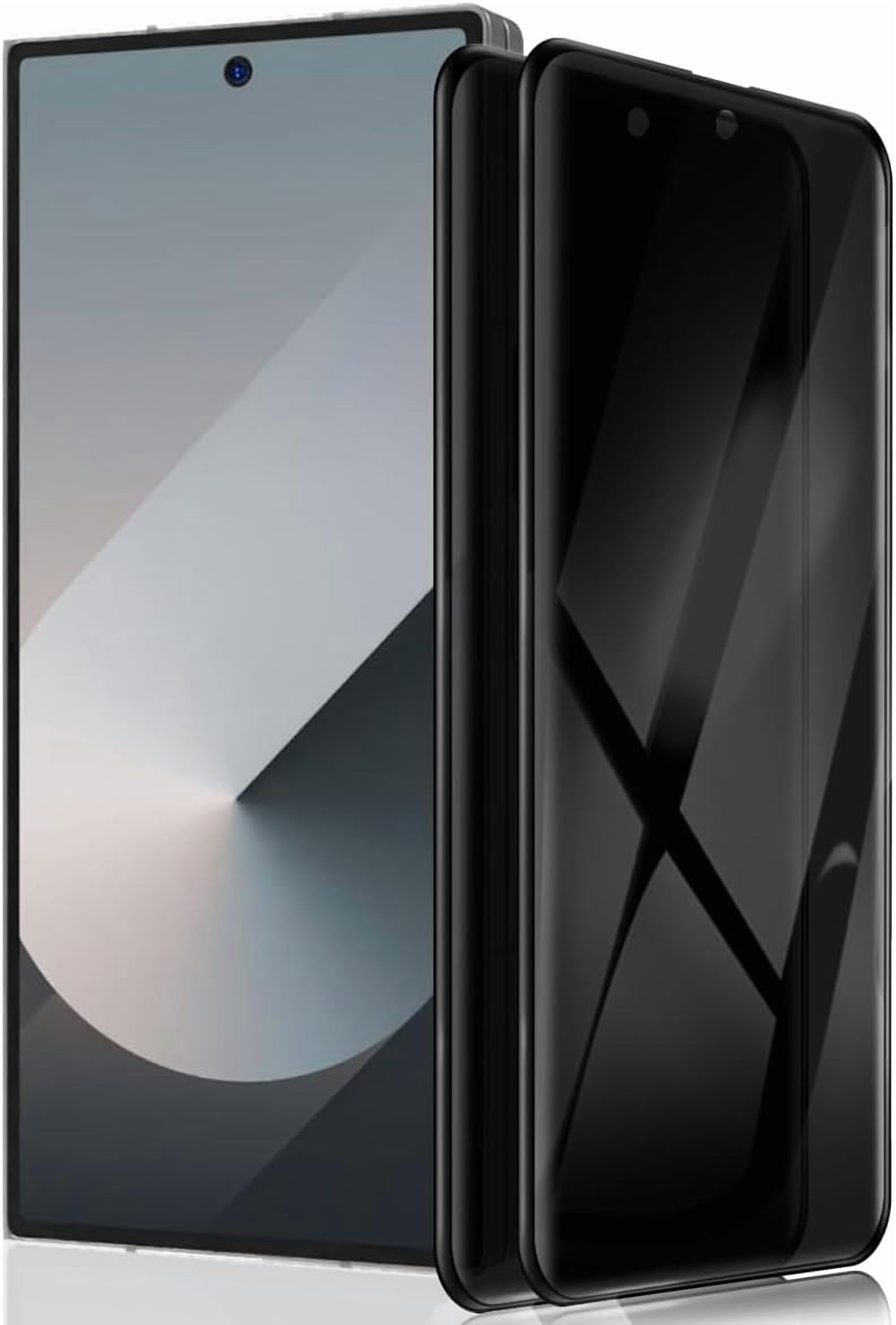 2 Pack Outer Privacy Tempered Glass for Samsung Galaxy Z Fold 6 Screen ...