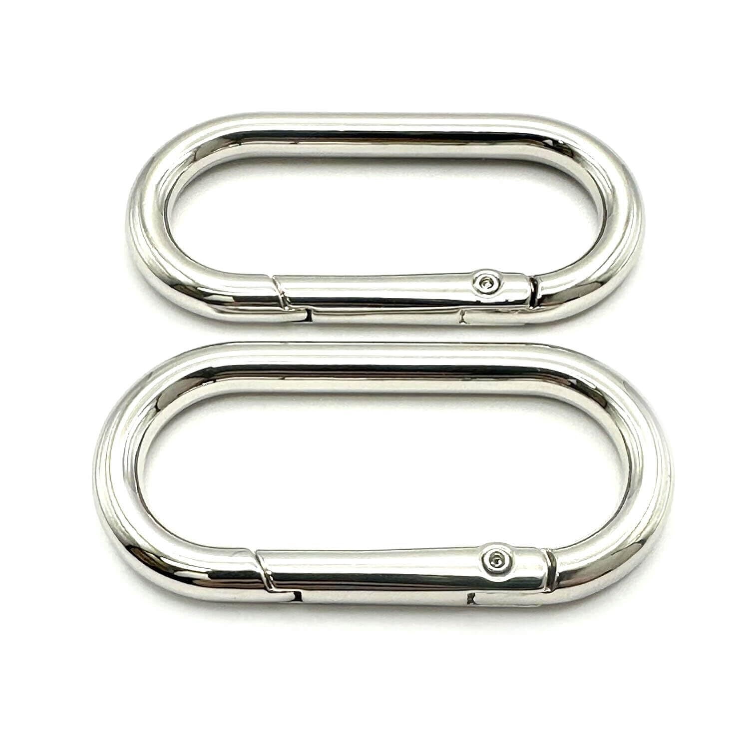 2 Pack Oval Carabiner Clip, Spring O Ring Keychain Purse Clips for ...