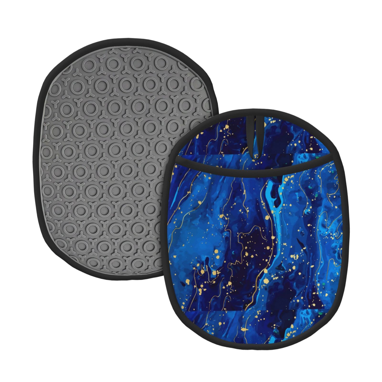 2 Pack Oven Mat Non-Slip Insulated Pan Mat Baking Gloves 9.4 X 7.5in ...