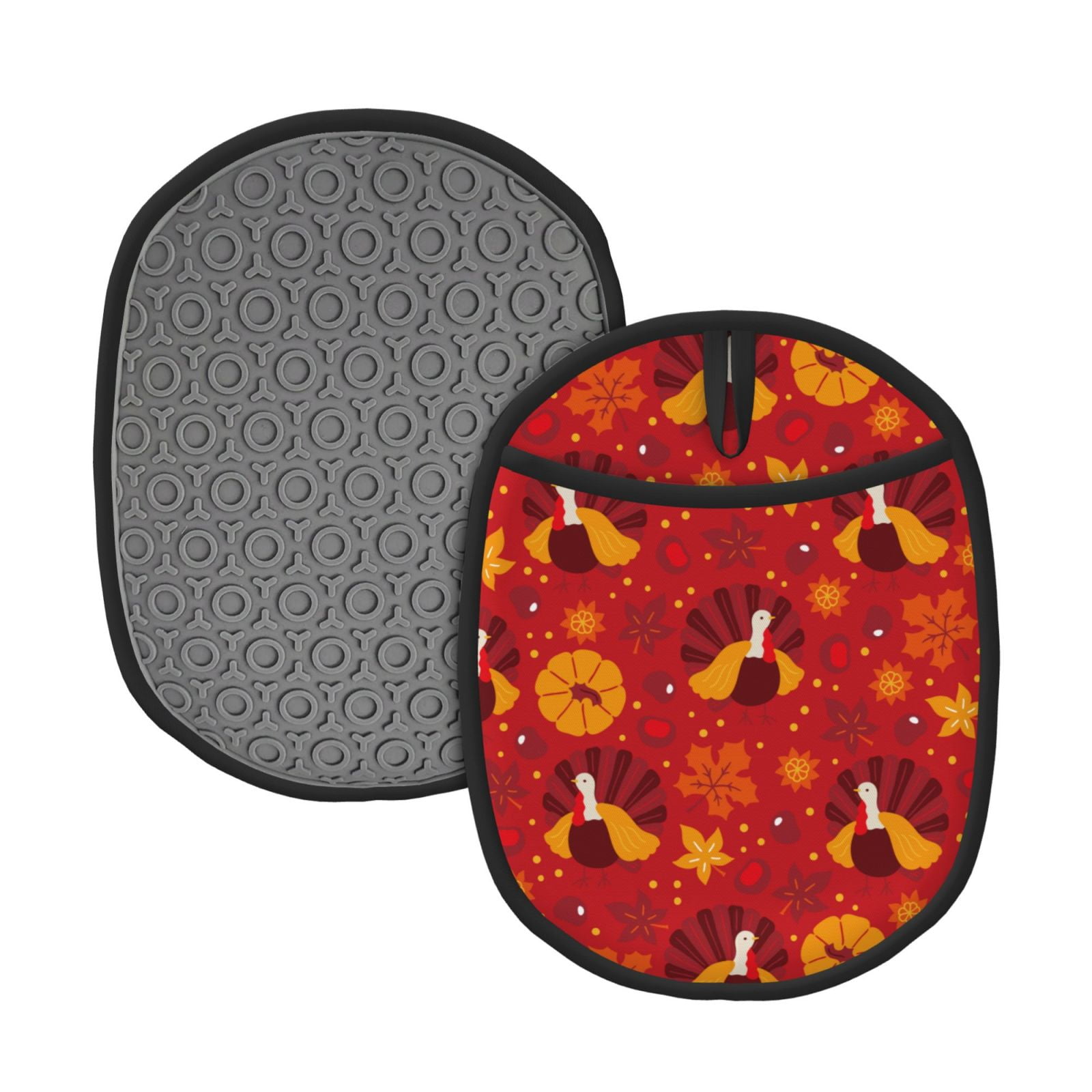 2 Pack Oven Mat Non-Slip Insulated Pan Mat Baking Gloves 9.4 X 7.5in ...