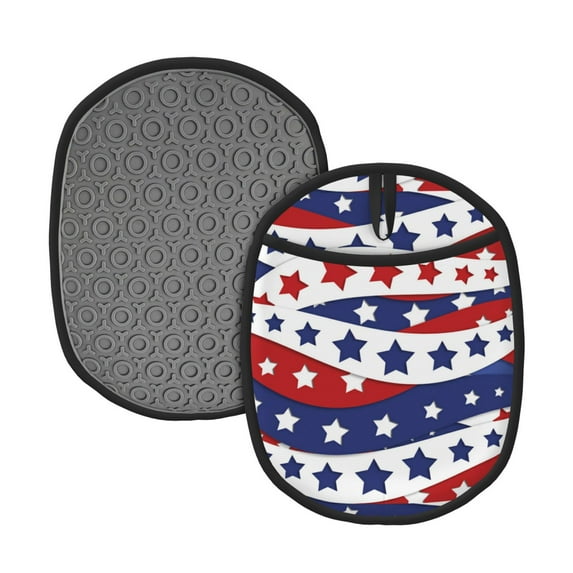 2 Pack Oven Mat Non-Slip Insulated Pan Mat Baking Gloves 9.4 X 7.5in ...