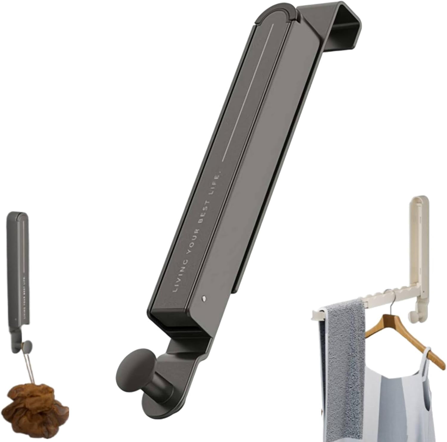 2 Pack Over The Door Drying Rack - Foldable Portable Hanger ...