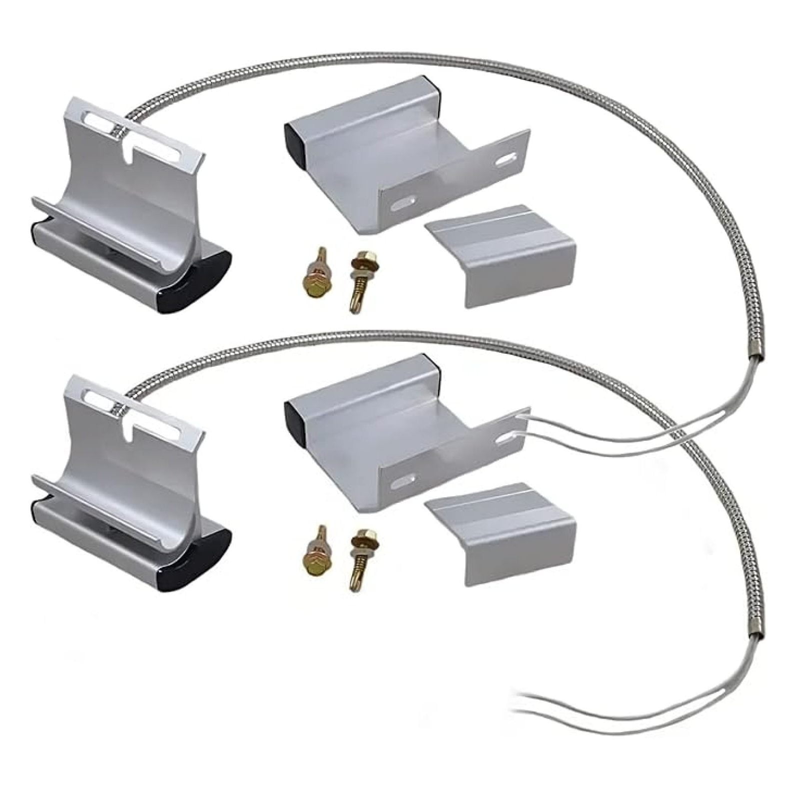 2 Pack Overhead Garage Door Floor Alarm Contact Sensor Track Mounted ...