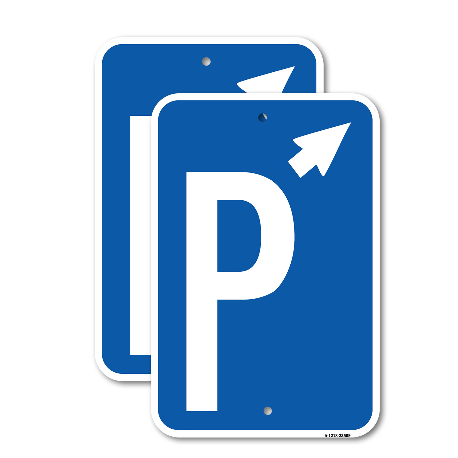 (2 Pack) P Symbol (With Up Arrow Pointing Right) | 18" X 24" Heavy ...