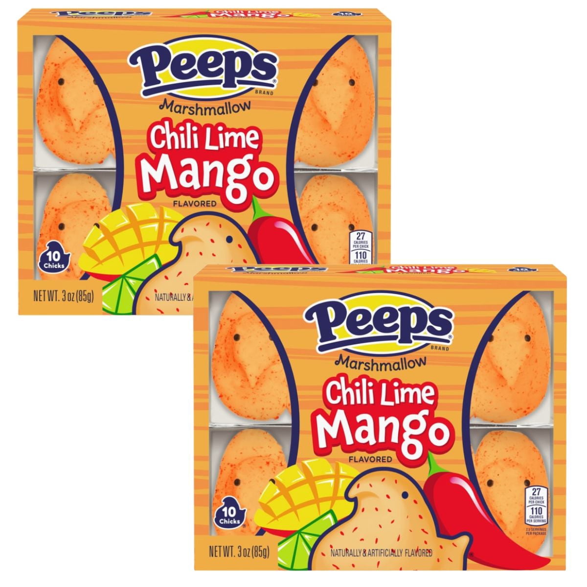 2-Pack PEEPS® Chili Lime Mango Flavored Marshmallow Chicks – Limited ...