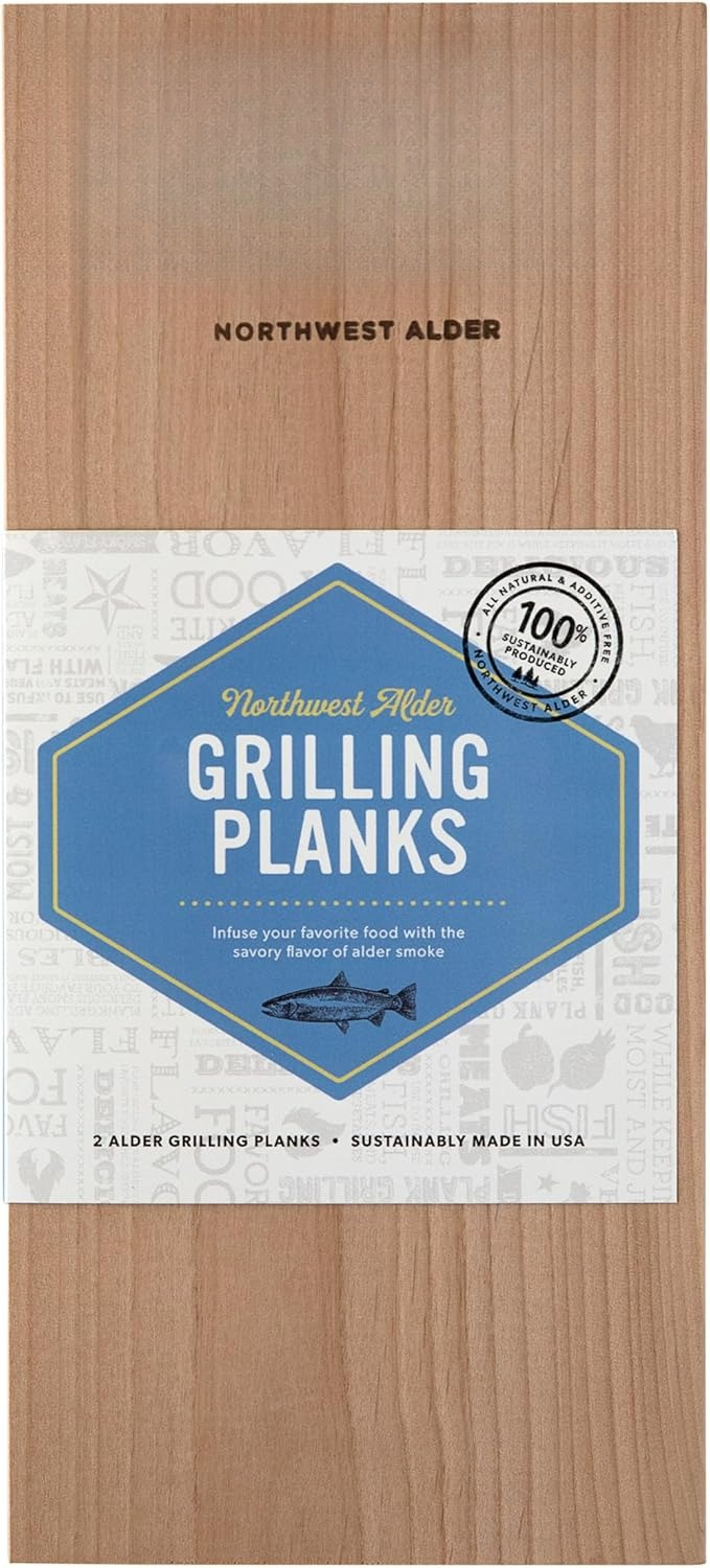 2-Pack PREMIUM Grade 5" x 11" Alder Grilling Planks - Adds Delicate ...