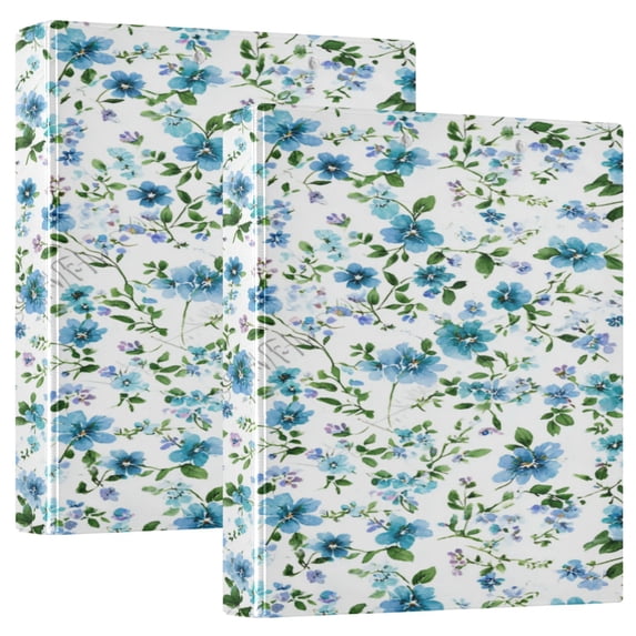 2 Pack PVC Round Ring Binders, 200 Sheet Capacity D-Ring File Folder ...