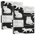 2 Pack PVC Round Ring Binders, 200 Sheet Capacity D-Ring File Folder ...