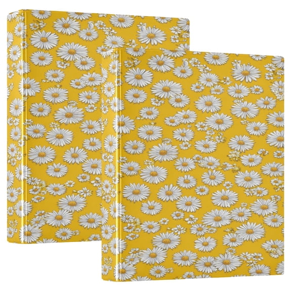 2 Pack PVC Round Ring Binders, 200 Sheet Capacity D-Ring File Folder ...