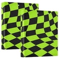 2 Pack PVC Round Ring Binders, 200 Sheet Capacity D-Ring File Folder ...