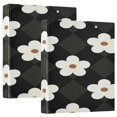 2 Pack PVC Round Ring Binders, 200 Sheet Capacity D-Ring File Folder ...